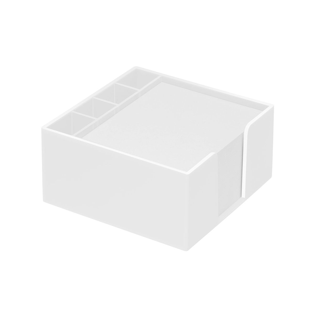 Zettelbox mit Köcher "Lambda" als Werbeartikel